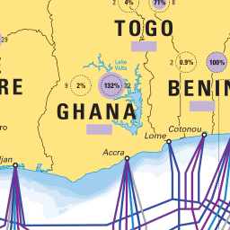 Africa Telecommunications Map 2022