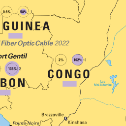 Africa Telecommunications Map 2022