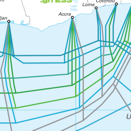 Africa Telecommunications Map 2022