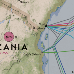 Africa Telecommunications Map 2024