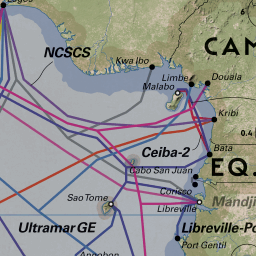 Africa Telecommunications Map 2024