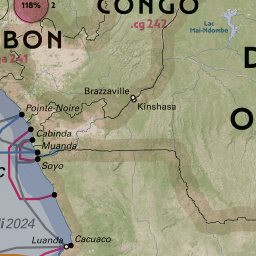 Africa Telecommunications Map 2024