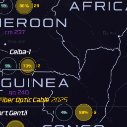 Africa Telecommunications Map 2024