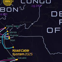Africa Telecommunications Map 2024